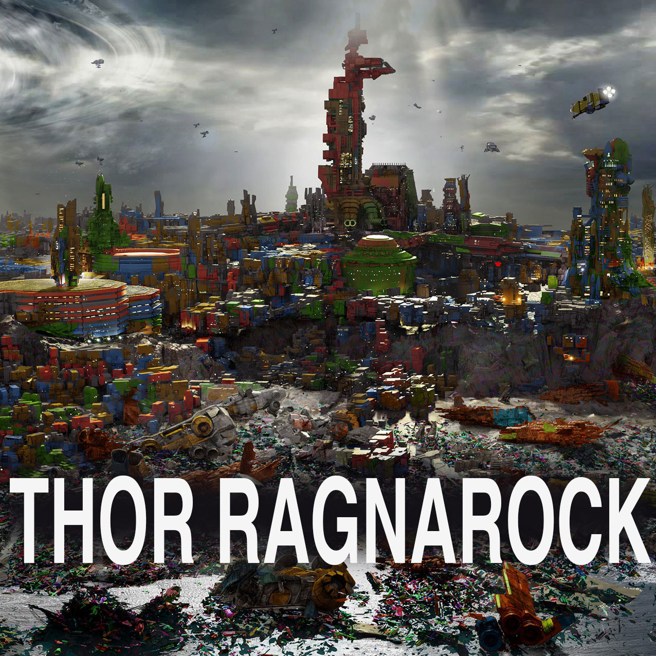 ArtStation - Thor Ragnarok city concept 02