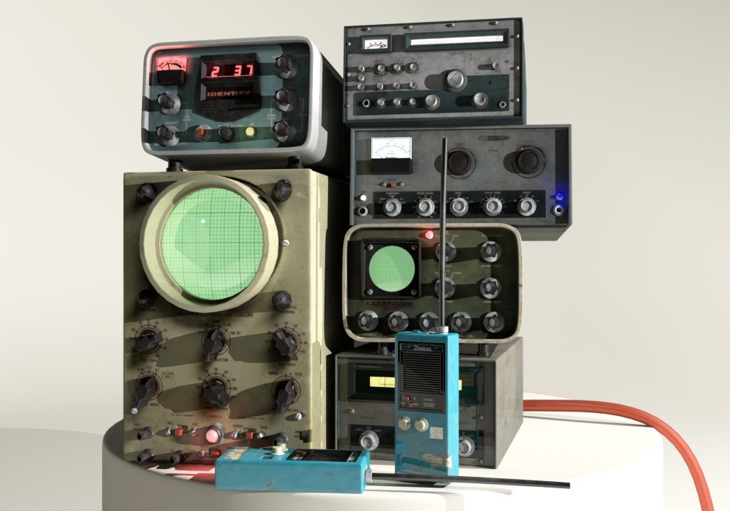 ArtStation - Radio Room Props