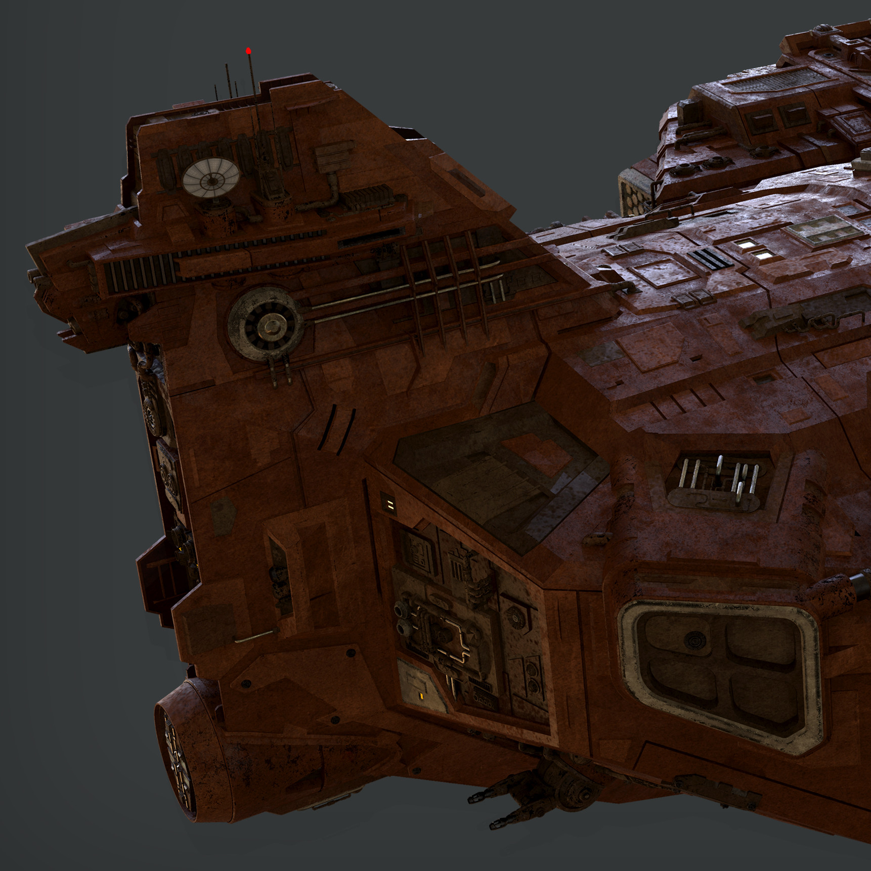 ArtStation - SPACE PIRATE CARGO SHIP