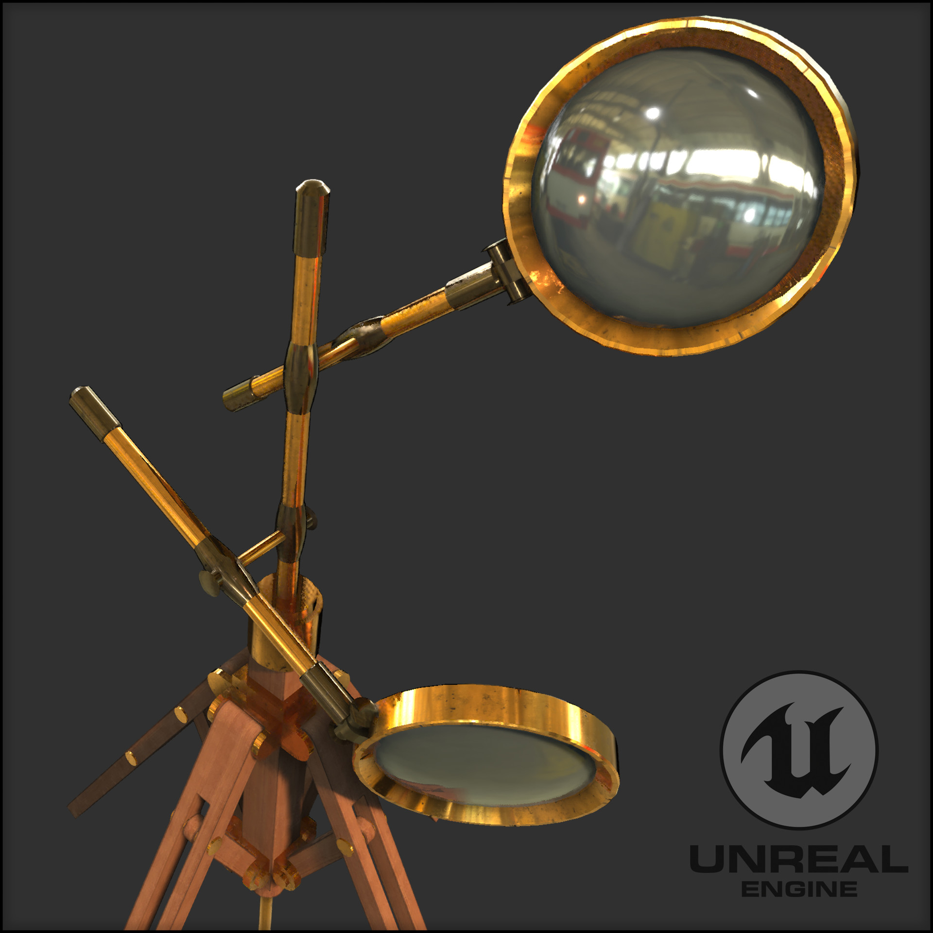 ArtStation - Tesla Magnifier Tripod