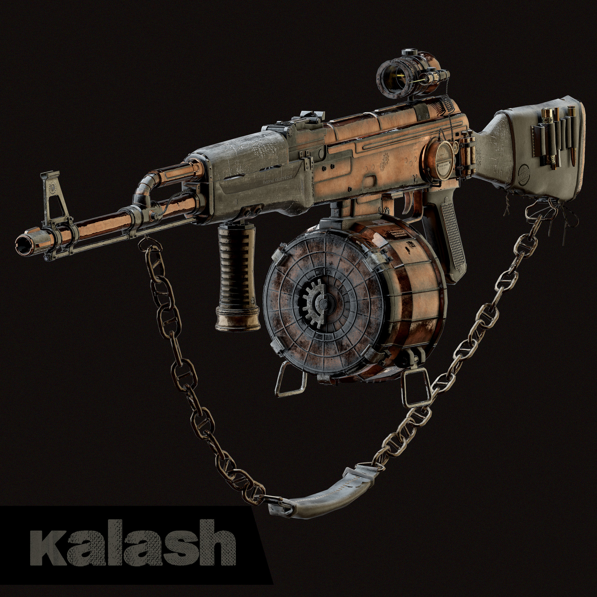 ArtStation - Kalash - Steampunk AK-47