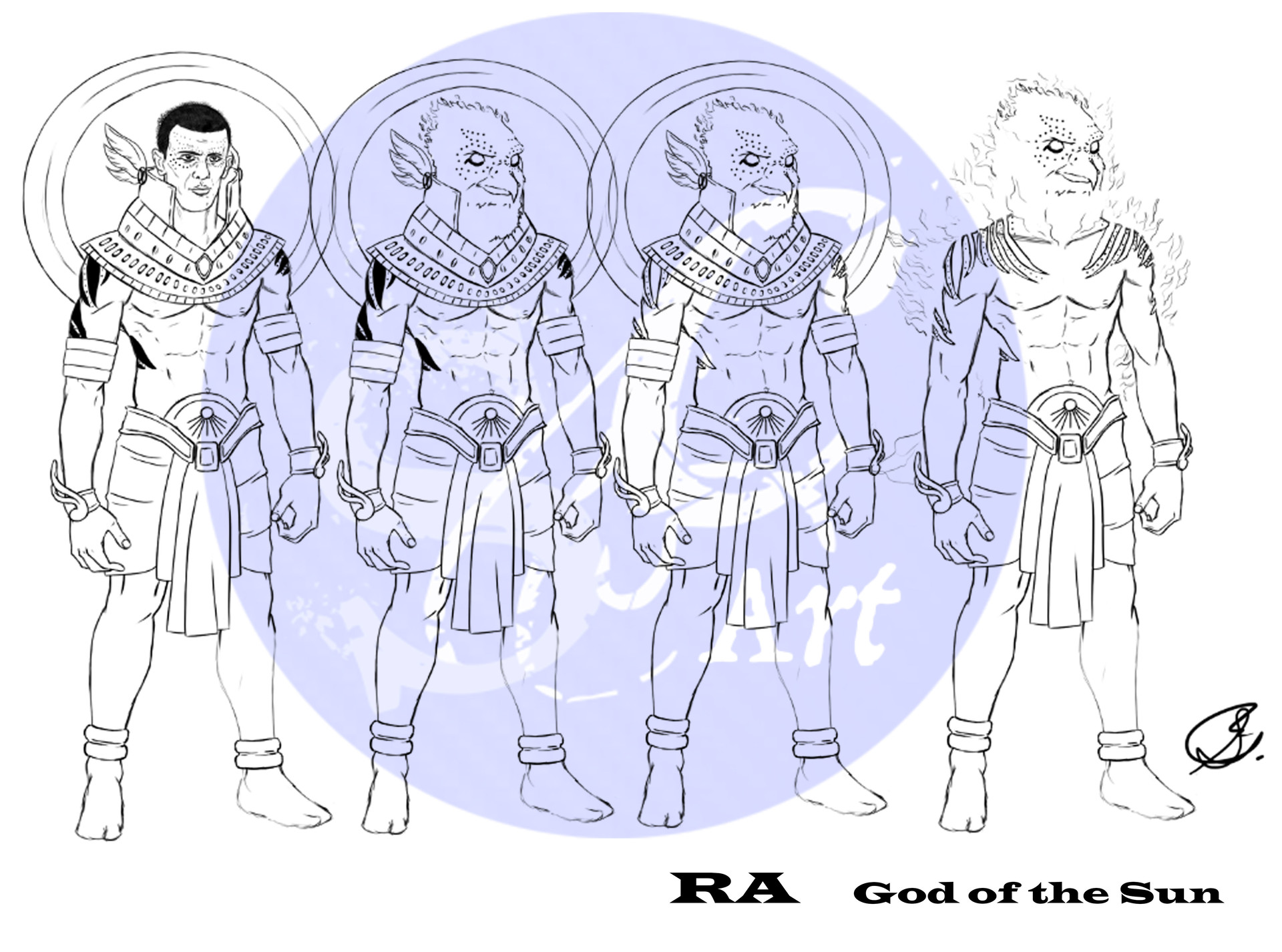 ArtStation - Ra God of the Sun Character Concept W.I.P.