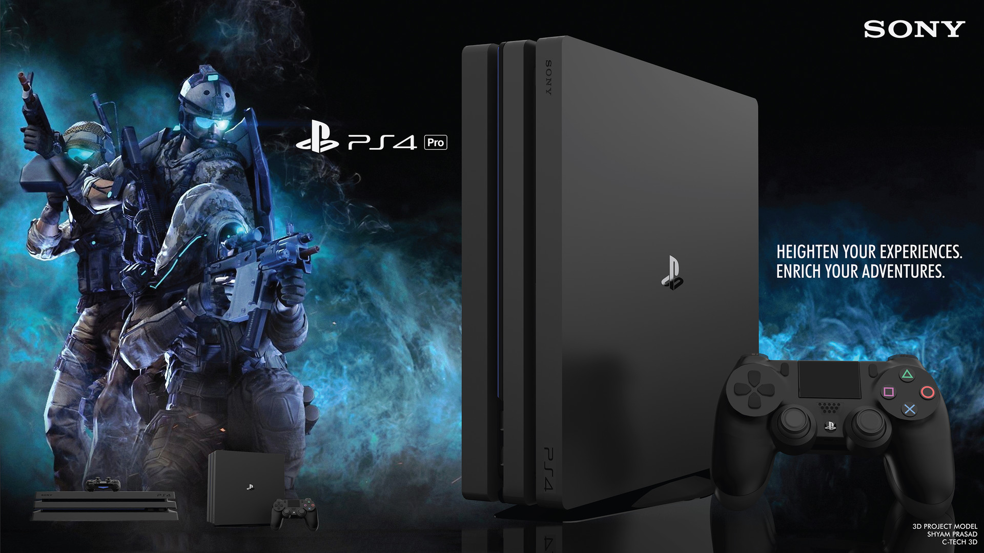 ArtStation - Ps4 pro rebranded model