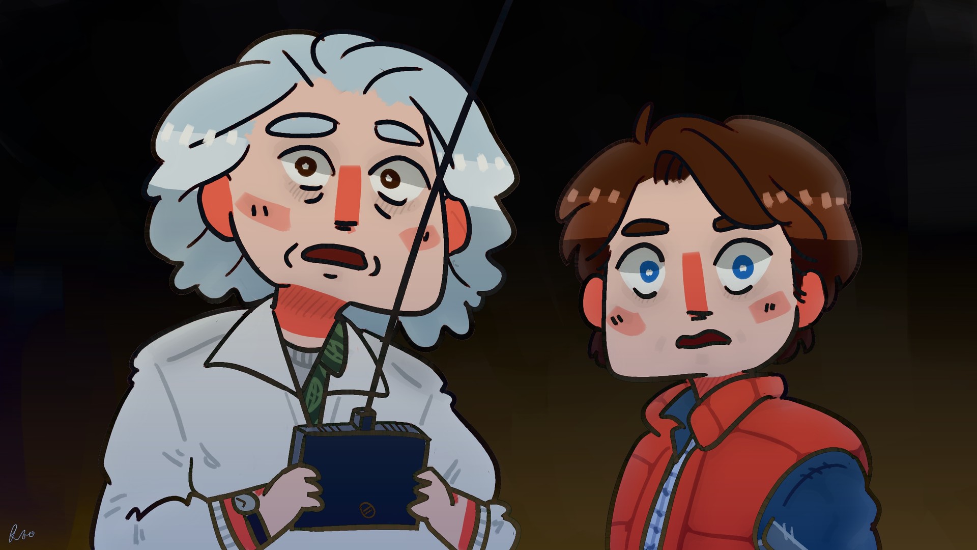 ArtStation - Back to the Future redraw stills