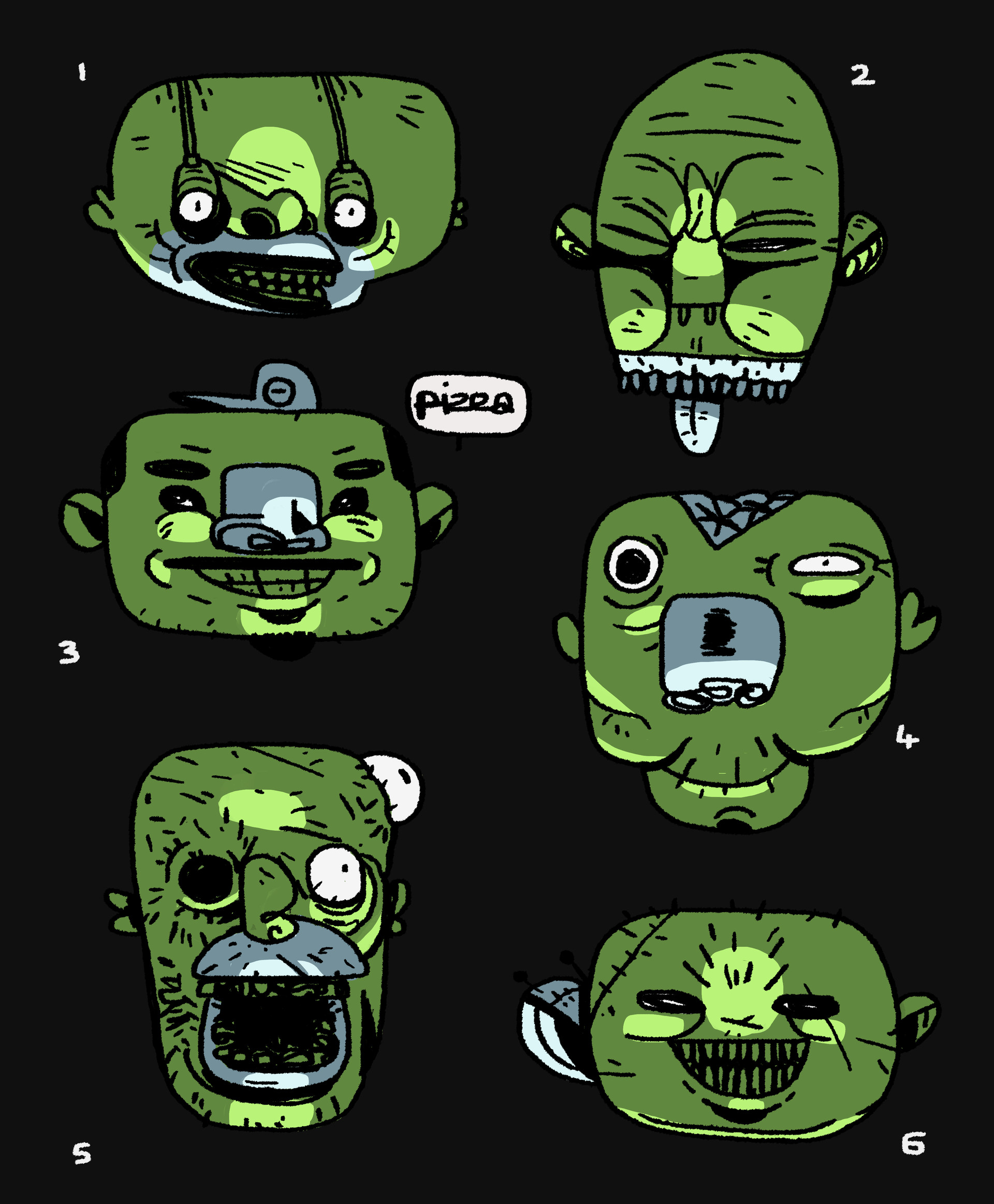 ArtStation - Creepy faces