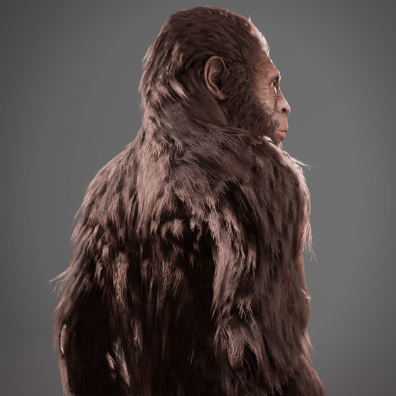 ArtStation - Monkey Man | Real Time Fur