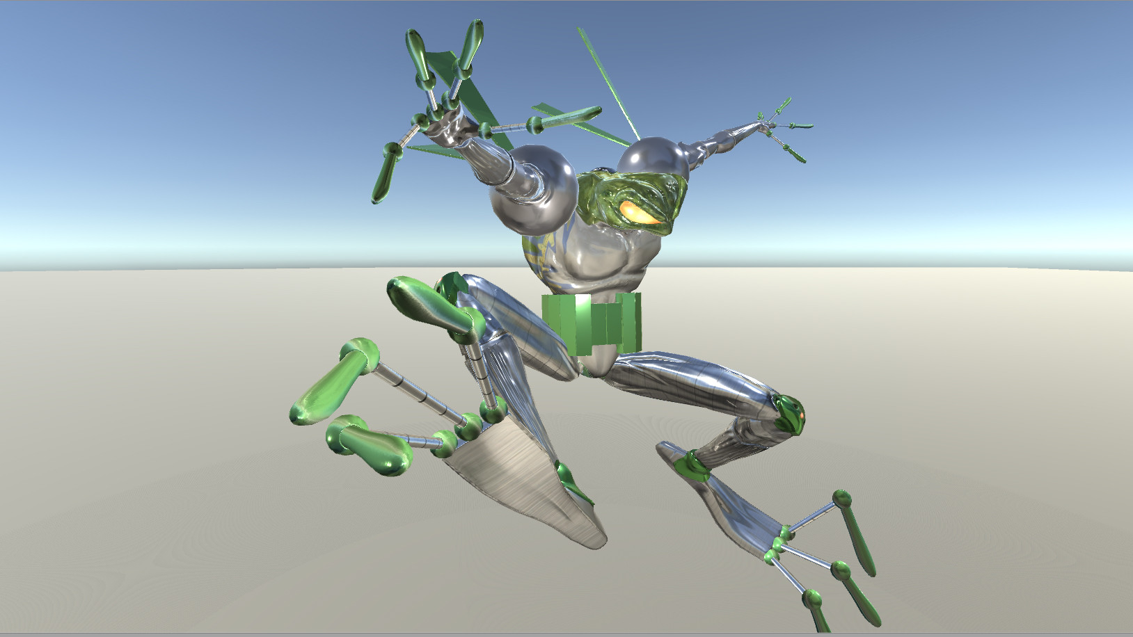 ArtStation - Cyberfrog fanart lowpoly