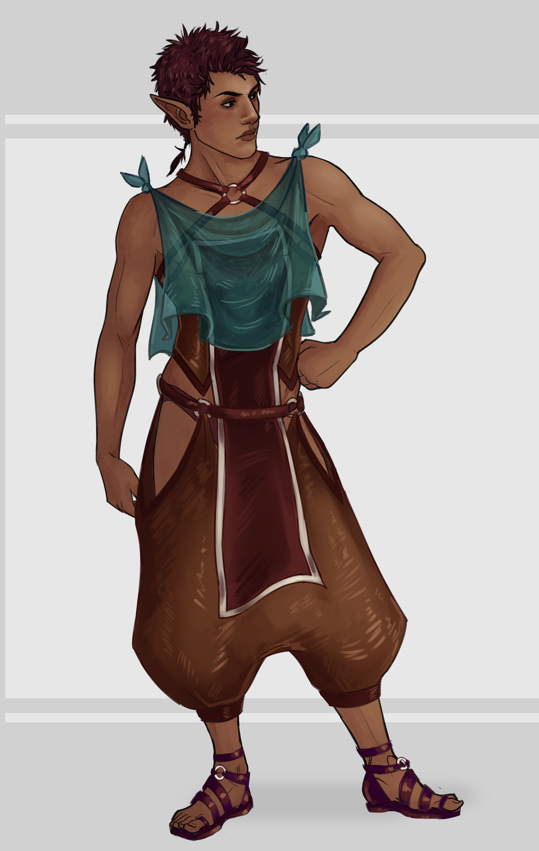 ArtStation - Character Outfit Sheet: Ruvyn