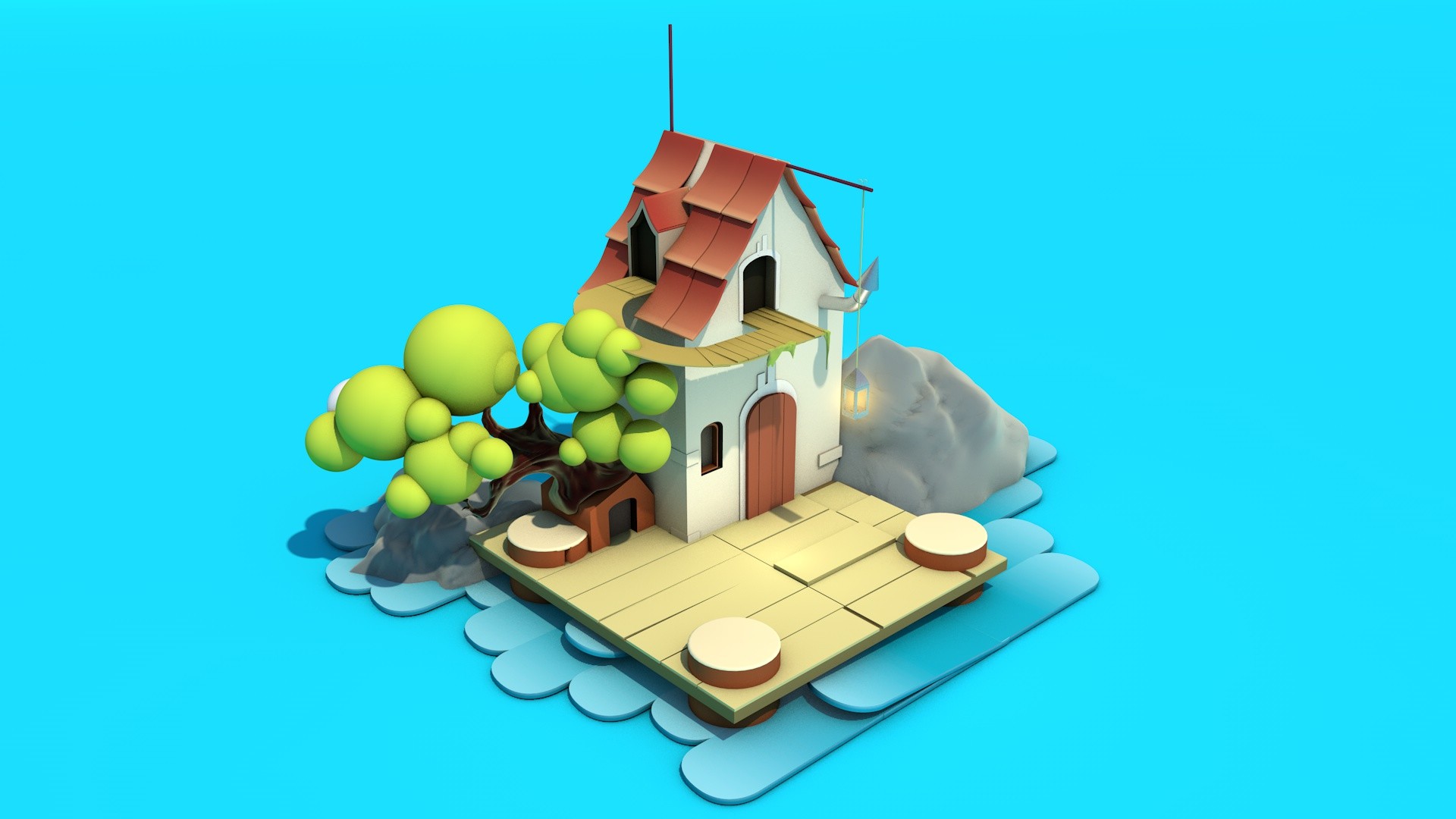 ArtStation - Sea House Model