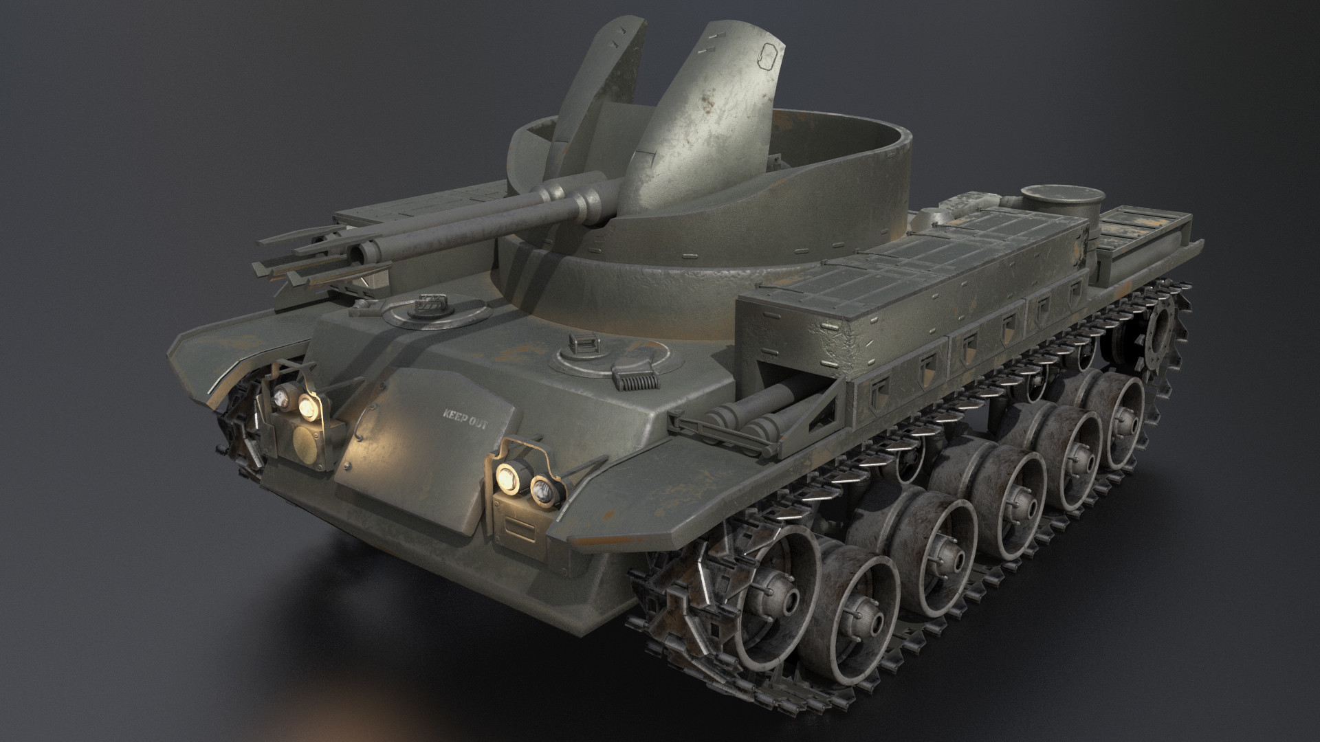 ArtStation - Tank M42 Duster