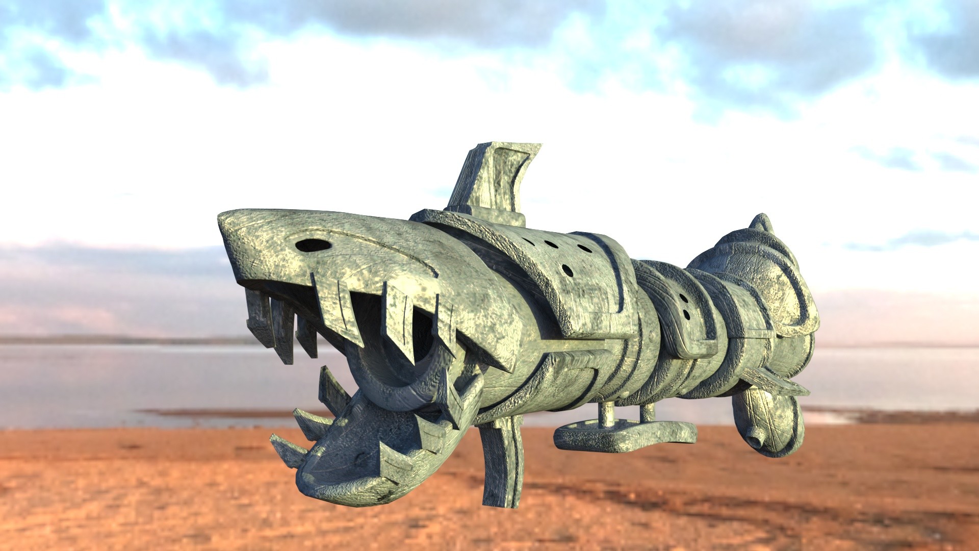 ArtStation - Recreation of fishbone rocket launcher