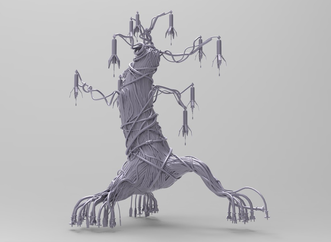 ArtStation - Cyber tree