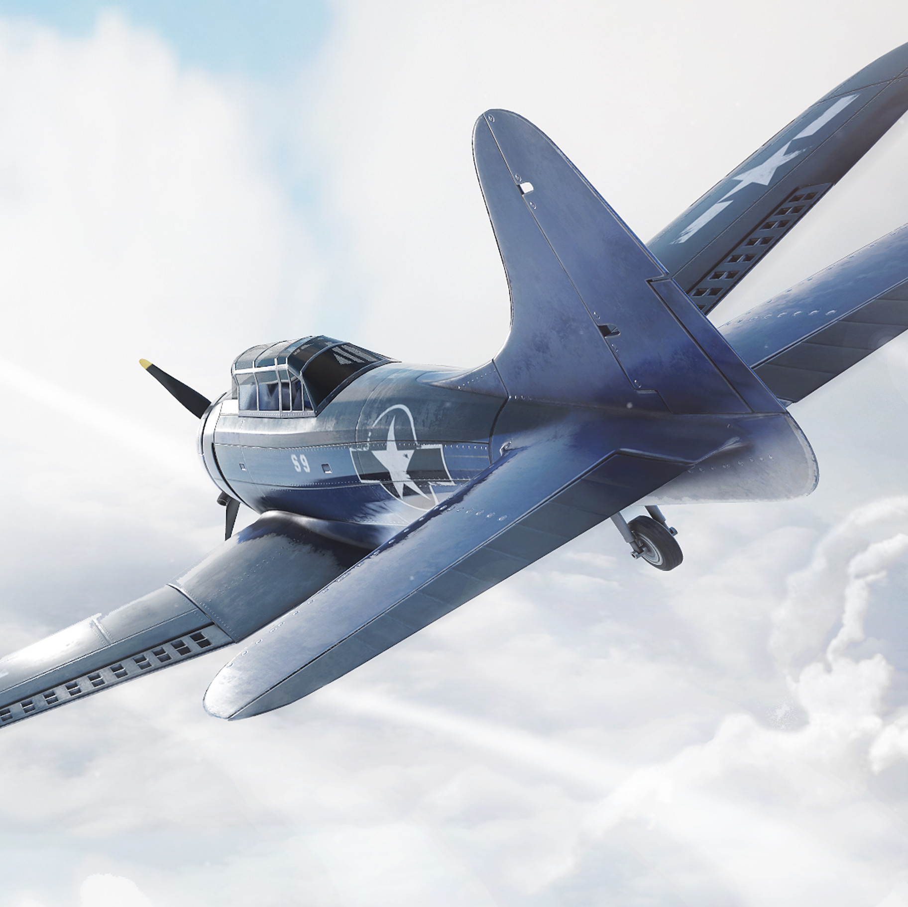 ArtStation - Airplane SBD Dauntless