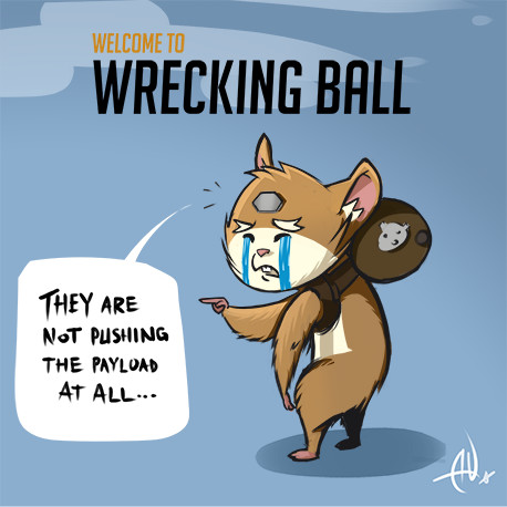 ArtStation - Wrecking Ball - Overwatch