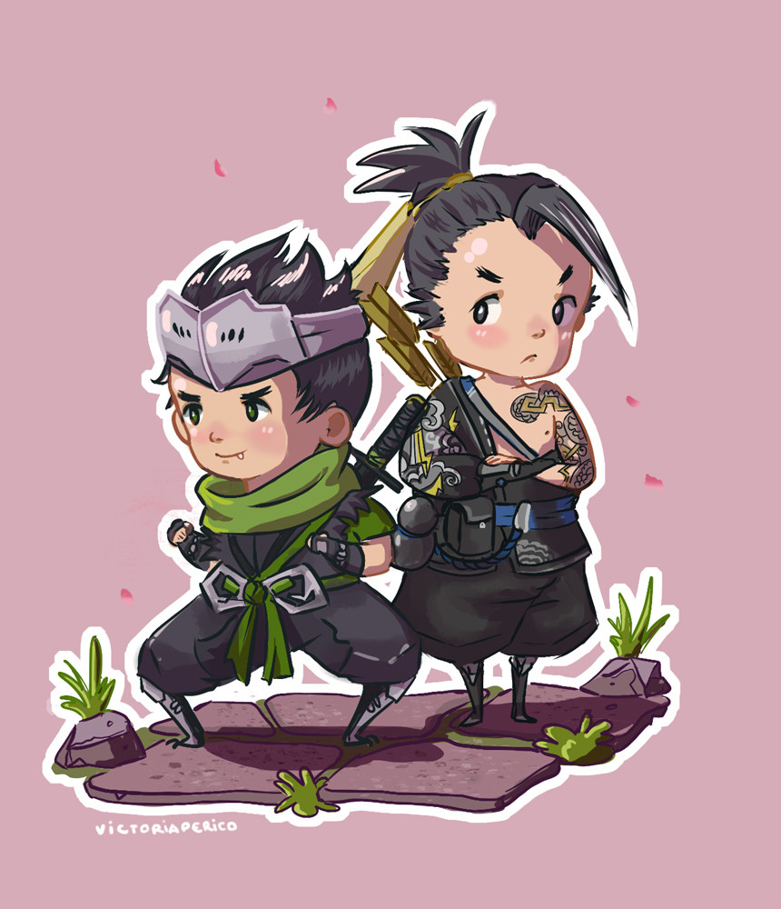 ArtStation - Shimada brothers chibis