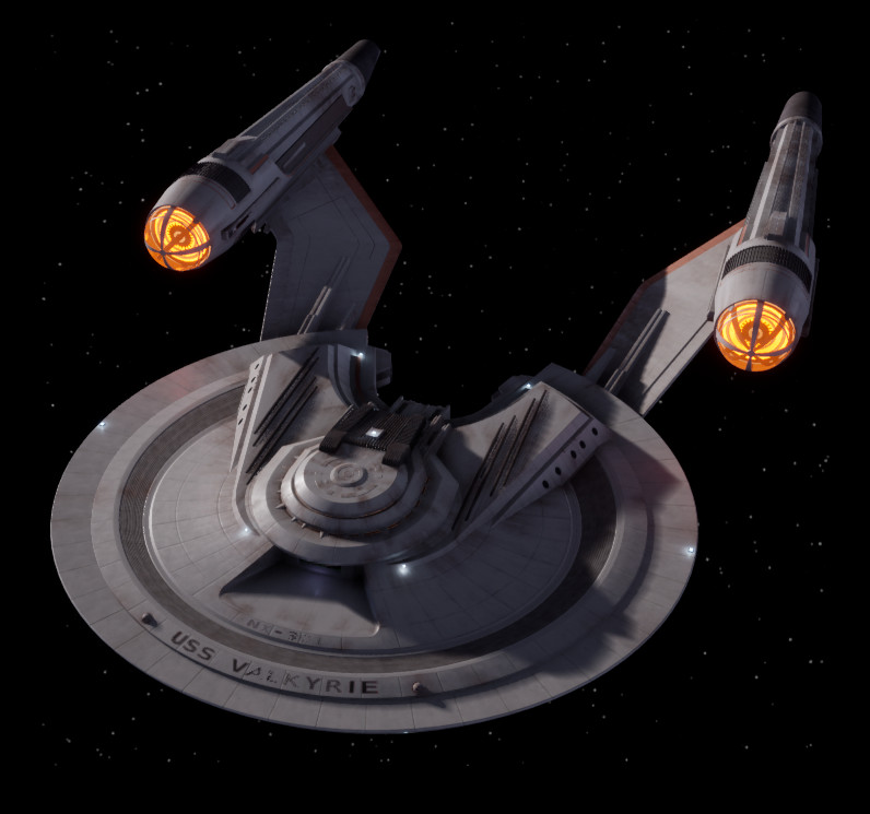 ArtStation - USS Valkyrie - Remastered (Star Trek)