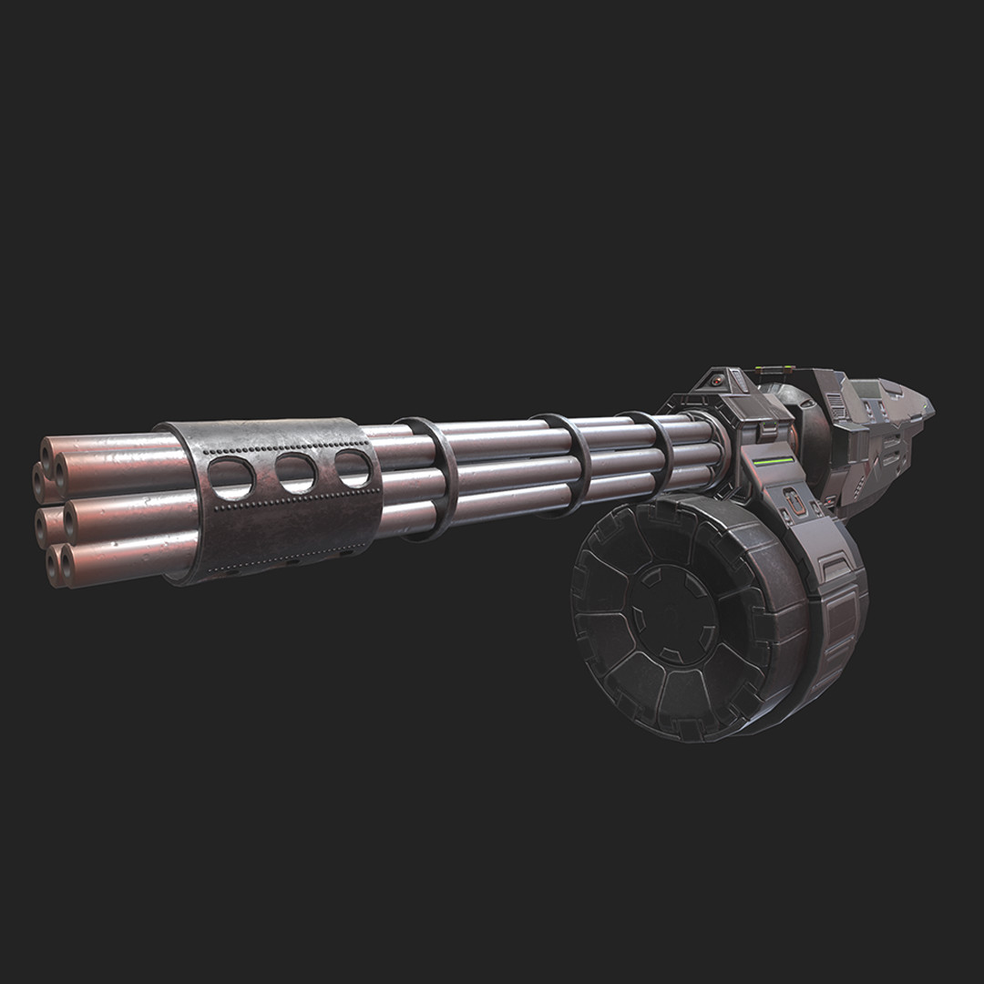 ArtStation - Auto Cannon / Gatling, Readout: First Contact
