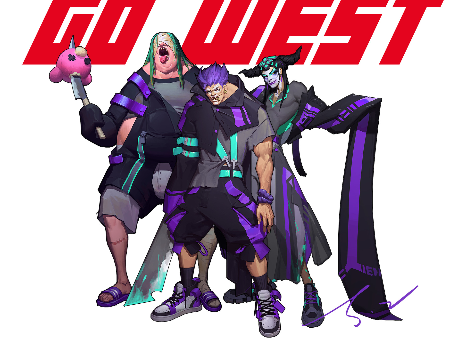 ArtStation - GO WEST 首轮游三人组