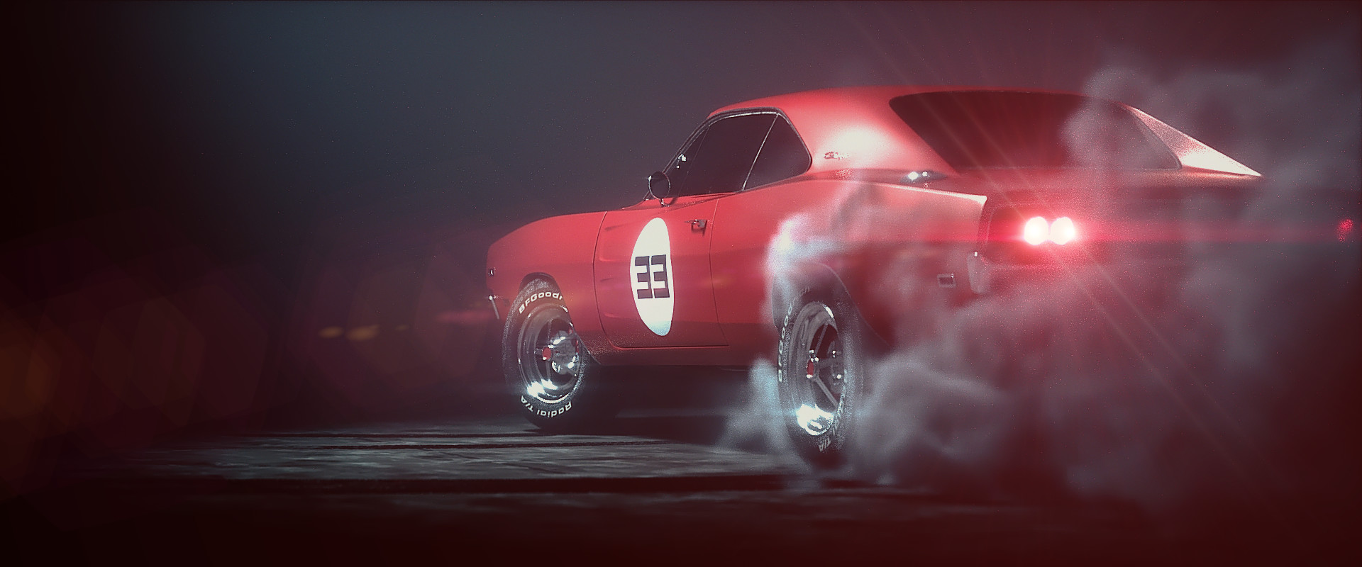 ArtStation - "Driver" - Dodge Charger Animation