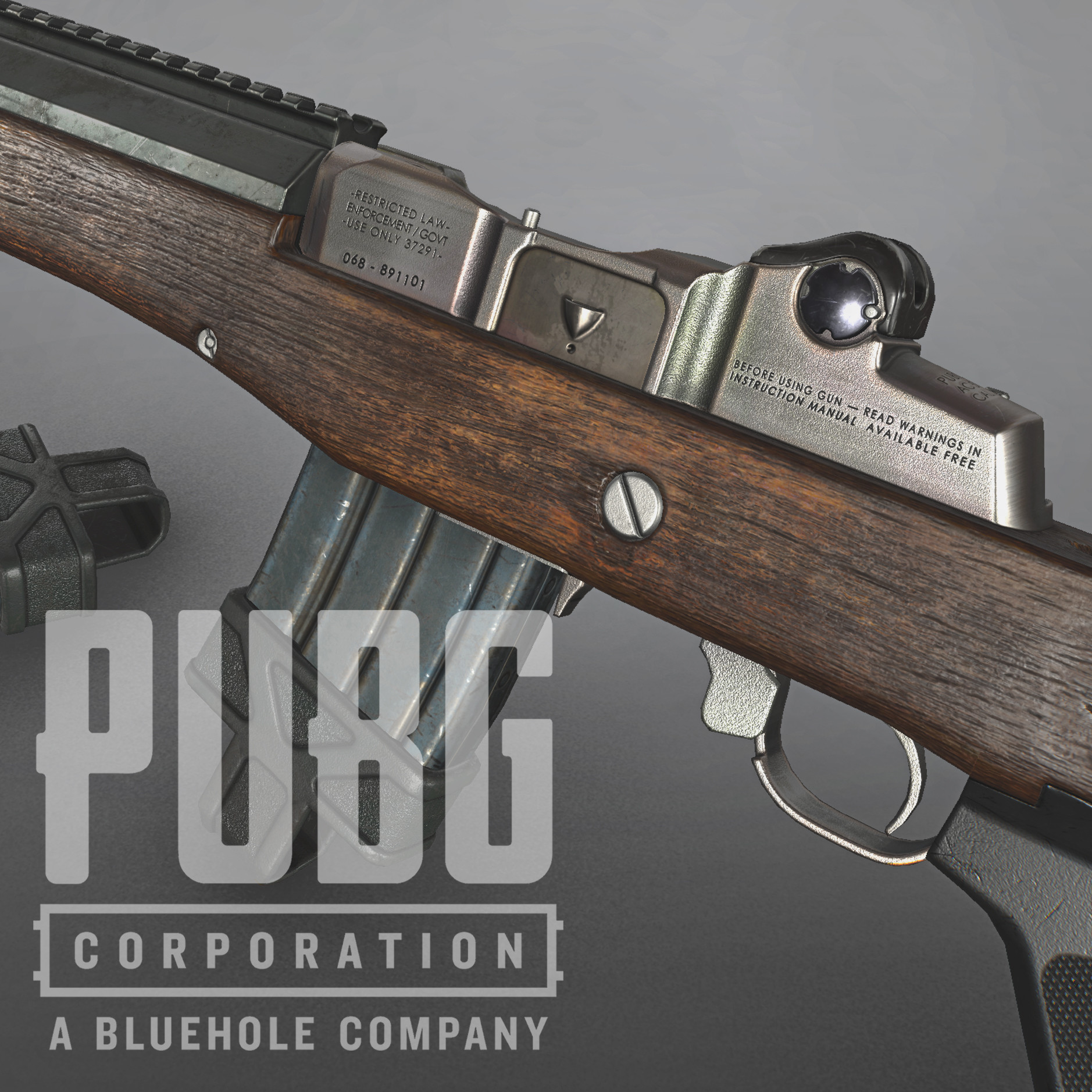 ArtStation - Playeruknown's Battlegrounds: Mini-14 rifle
