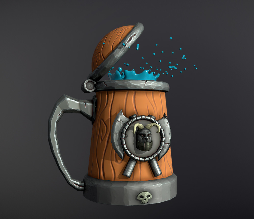 ArtStation - Stylized Tankard, Patryk Sarach