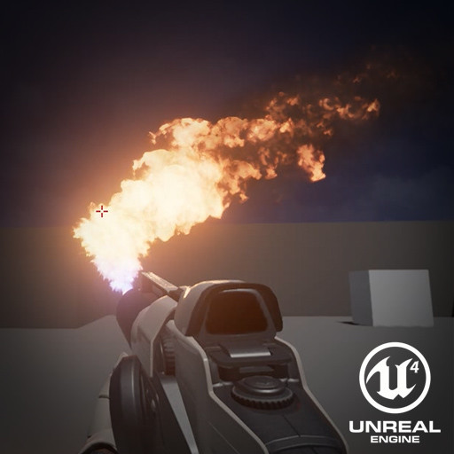 ArtStation - Unreal Engine 4 - Flamethrower