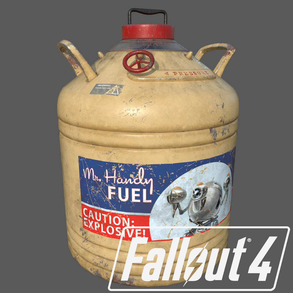 ArtStation - Mr.Handy Fuel Canister - Fallout 4 Fan Art