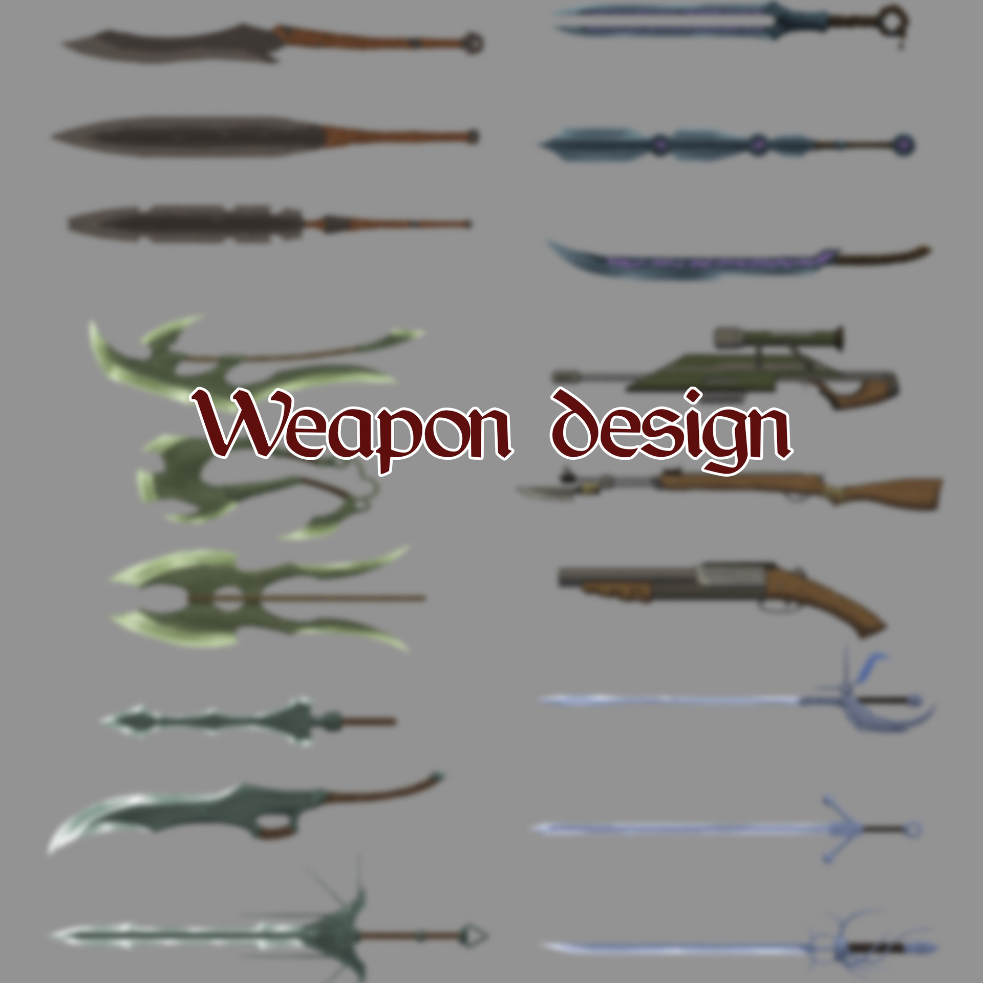 ArtStation - Weapon design