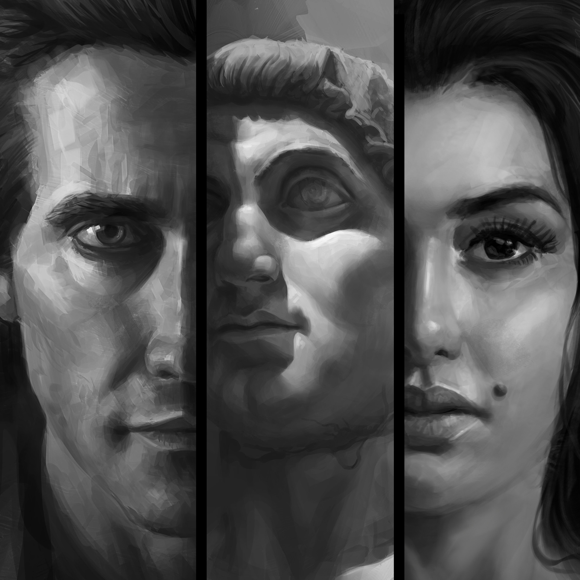 ArtStation - Portrait Value Studies