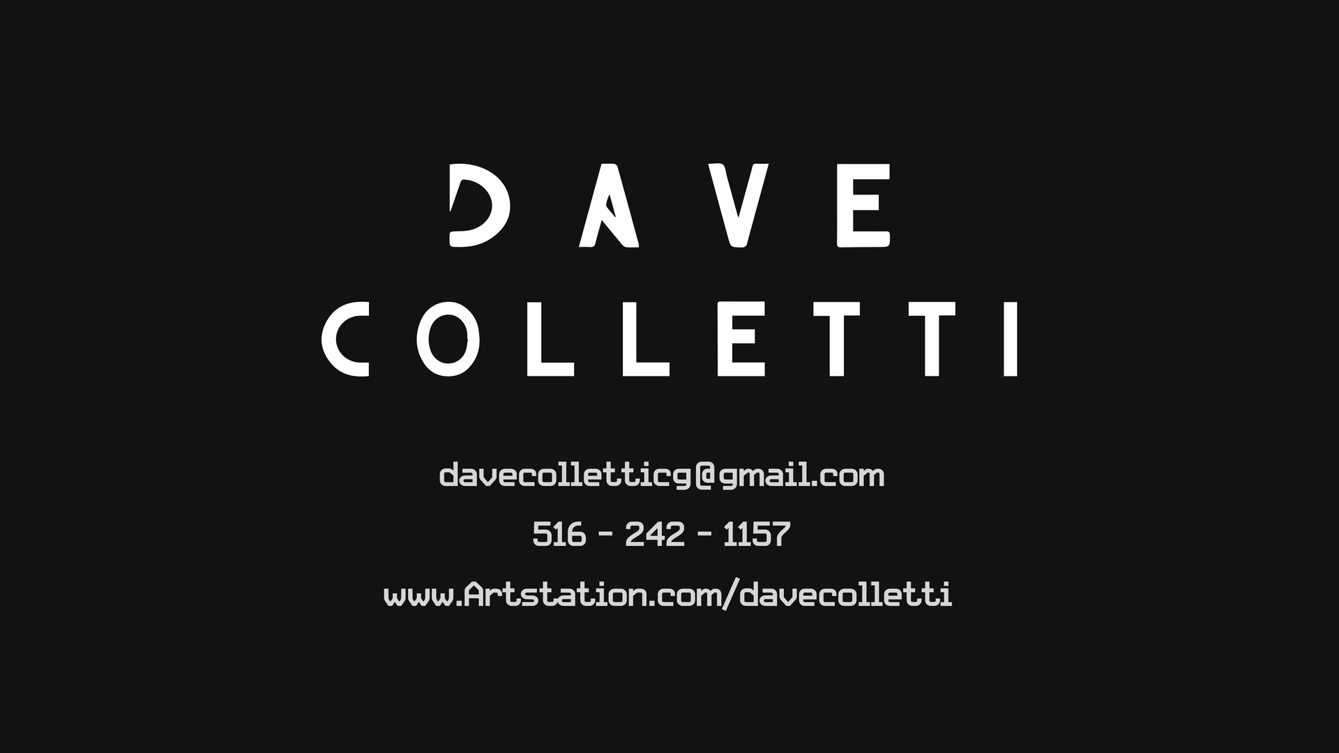 ArtStation - Dave Colletti - DEMO REELS