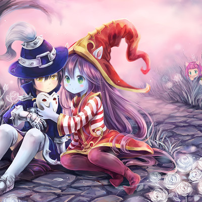 ArtStation - 【LOL】 Veigar x Lulu fan art