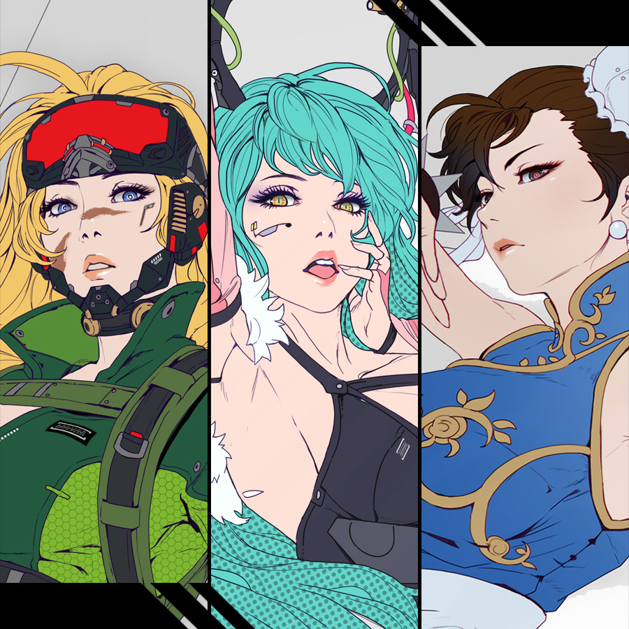 ArtStation - CYBERPUNK CAPCOM GIRLS