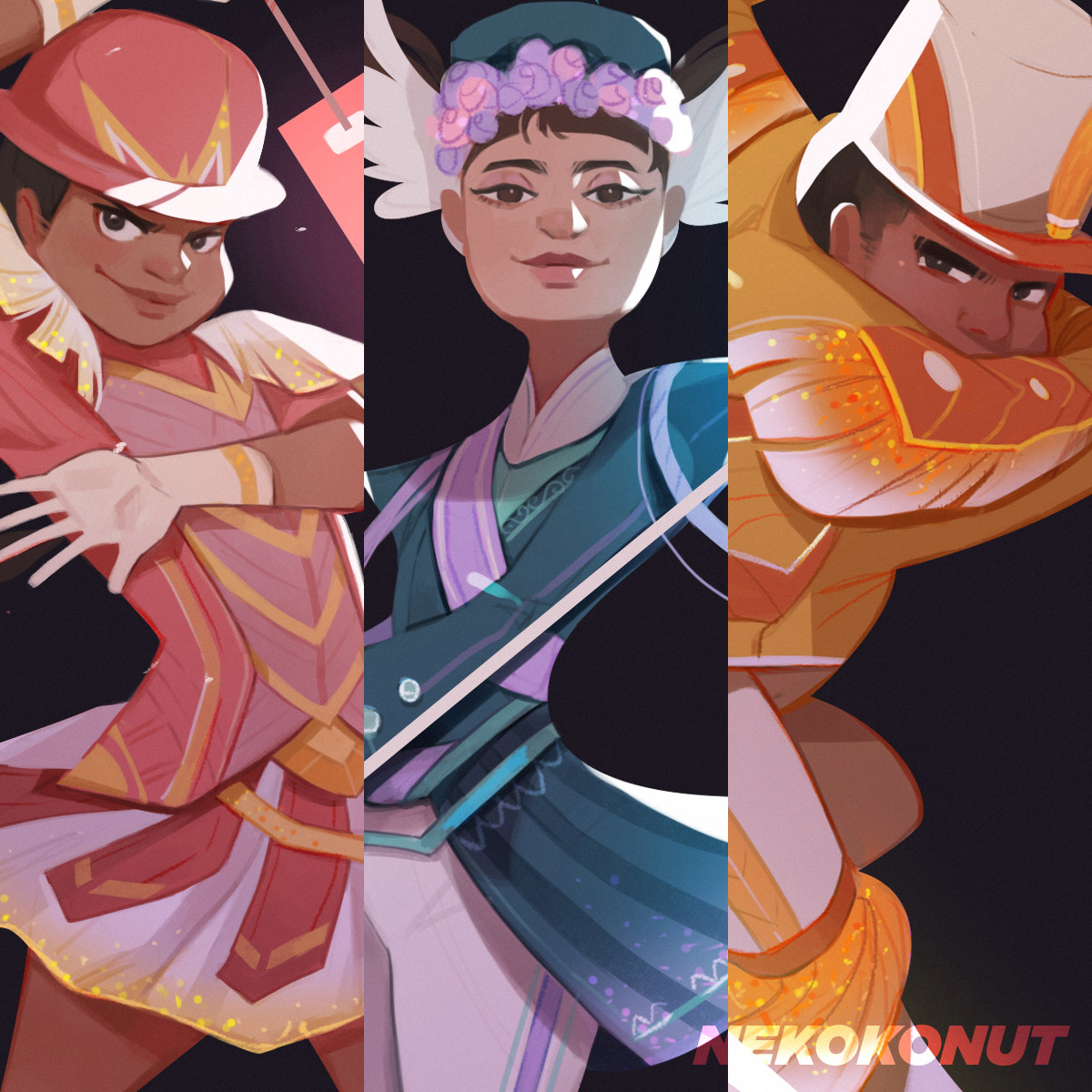 ArtStation - Magical Lyre and Drum Band