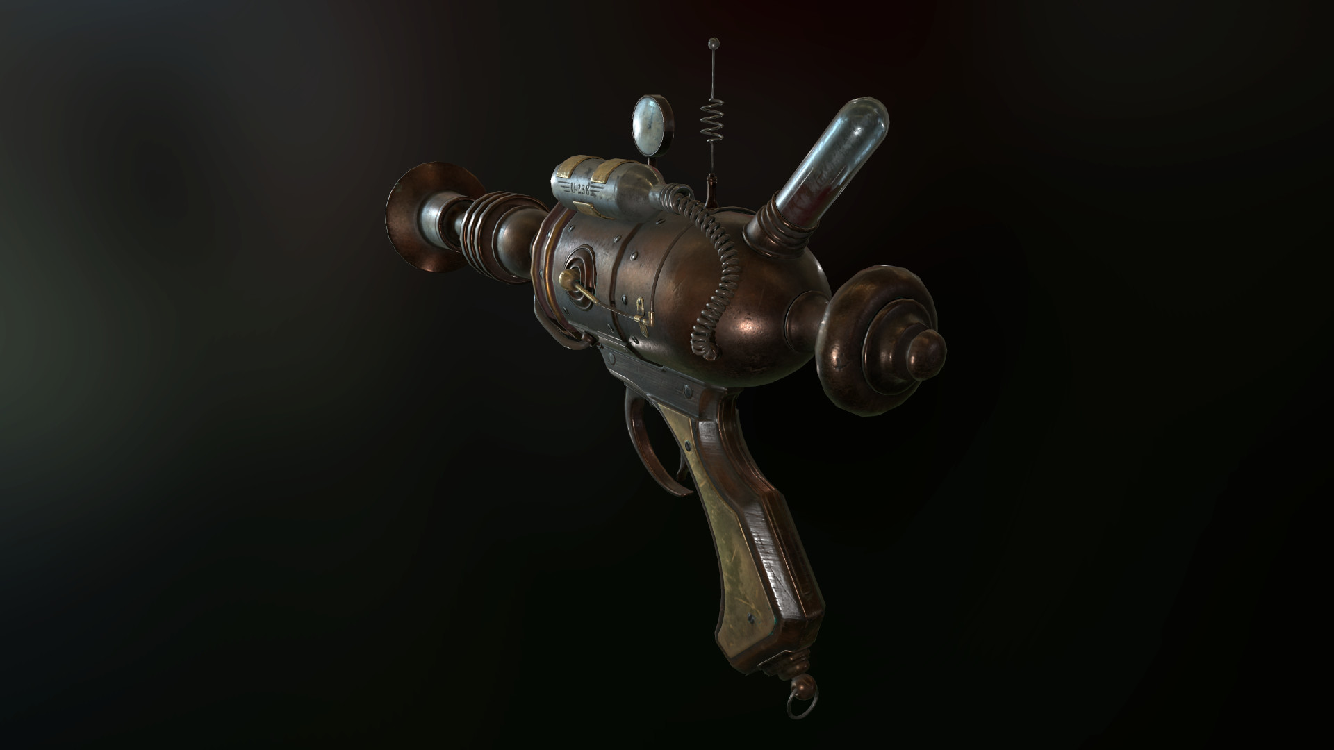 ArtStation - Retro Steampunk raygun