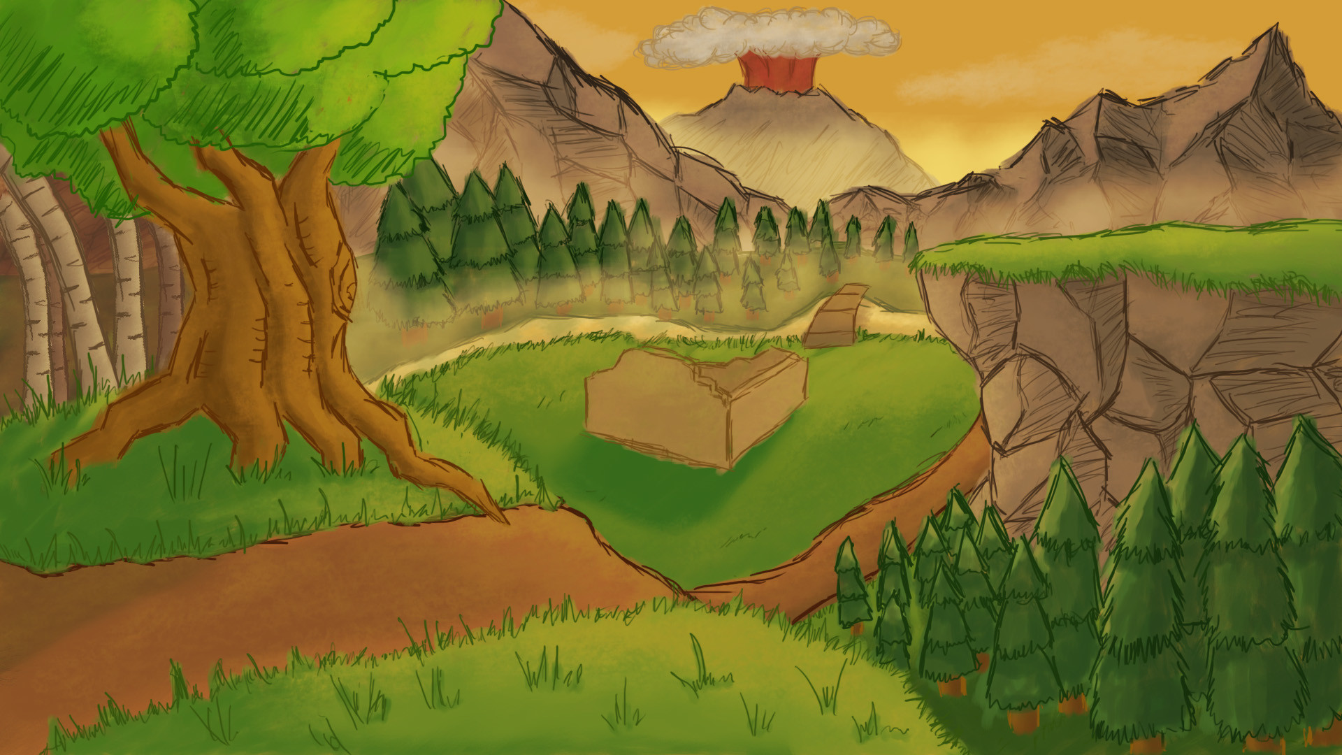 ArtStation - RPG Landscape Concept Art