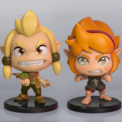 ArtStation - Krosmaster Flopin & Elely