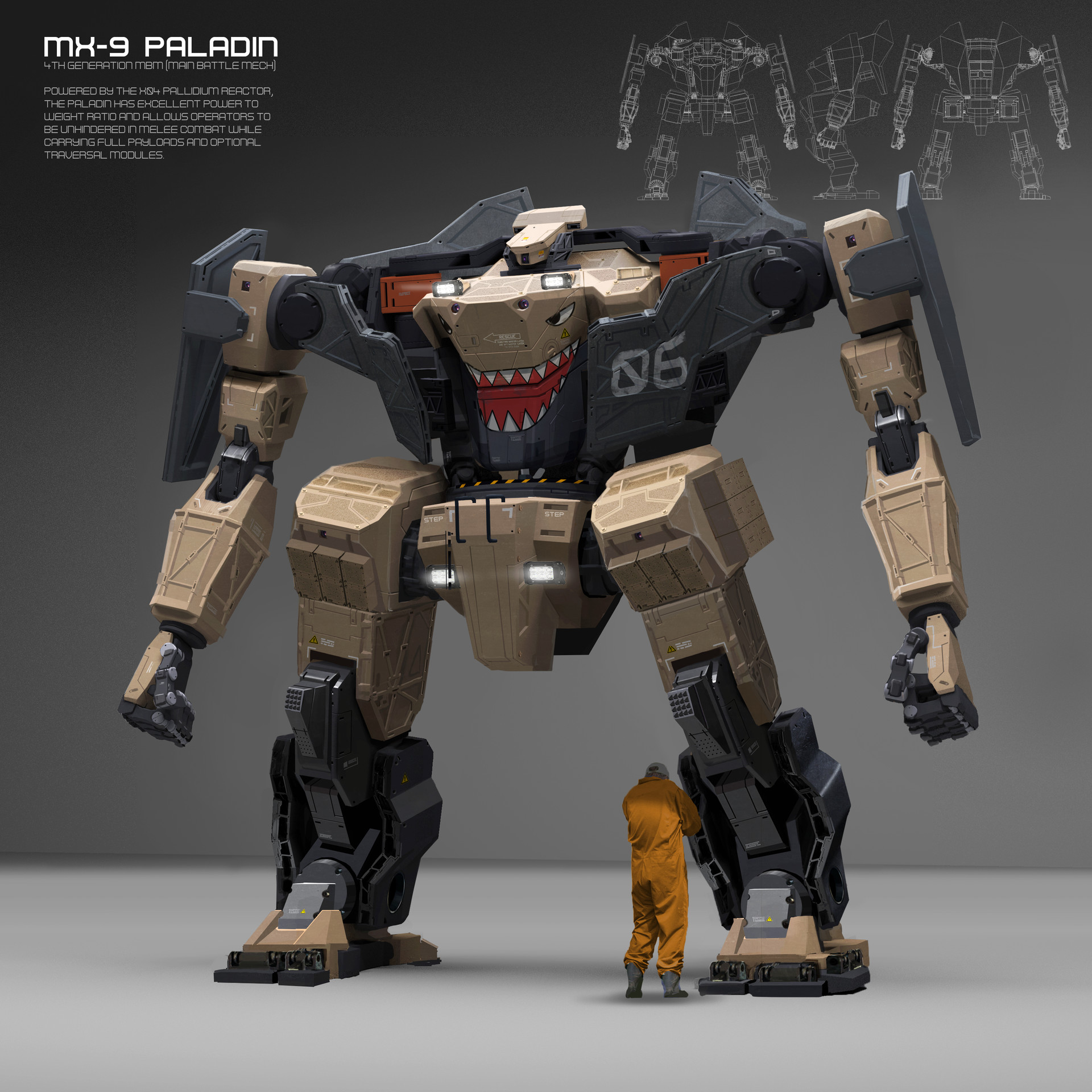 ArtStation - Mech design - MX9