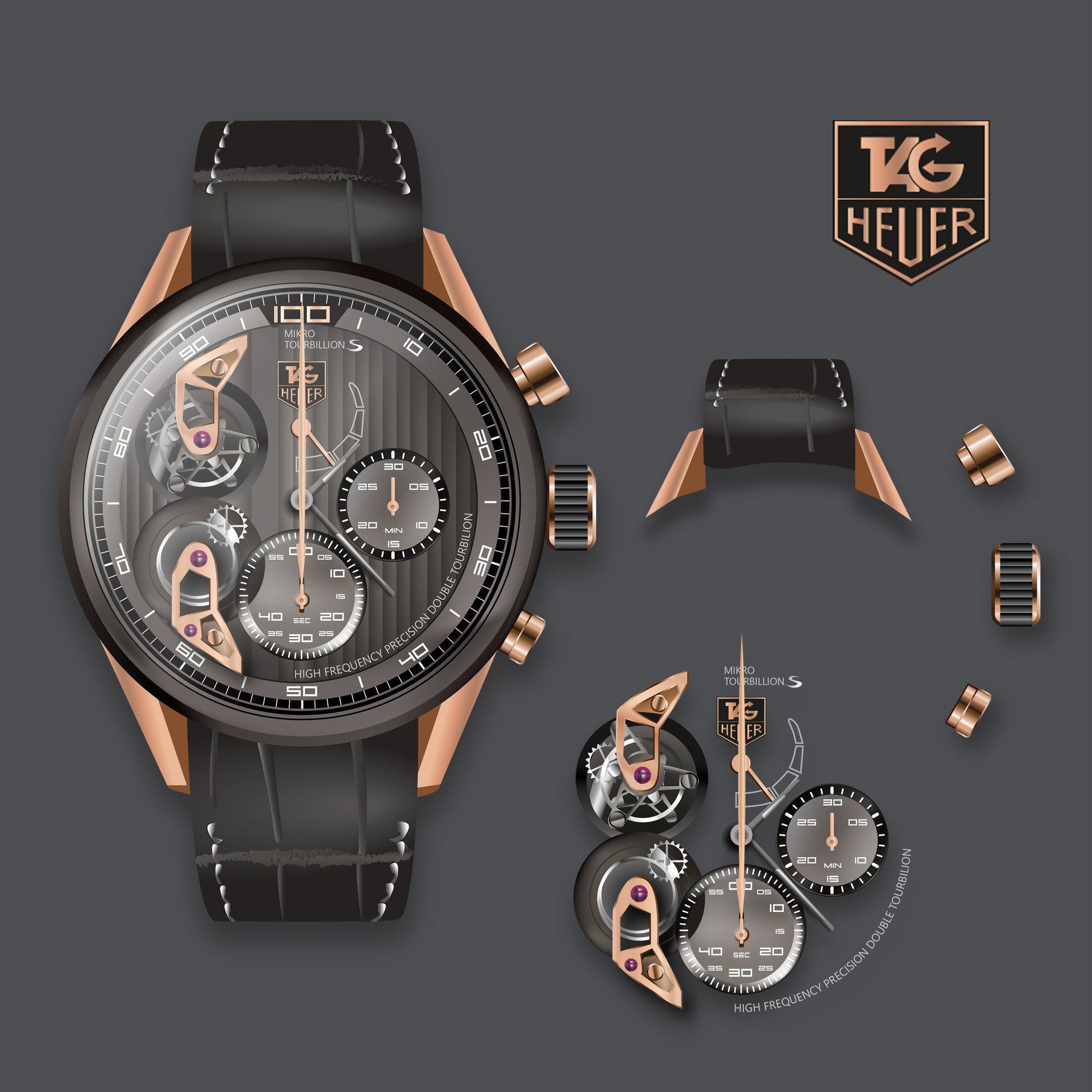 ArtStation - TagHeuer Watch Illustration