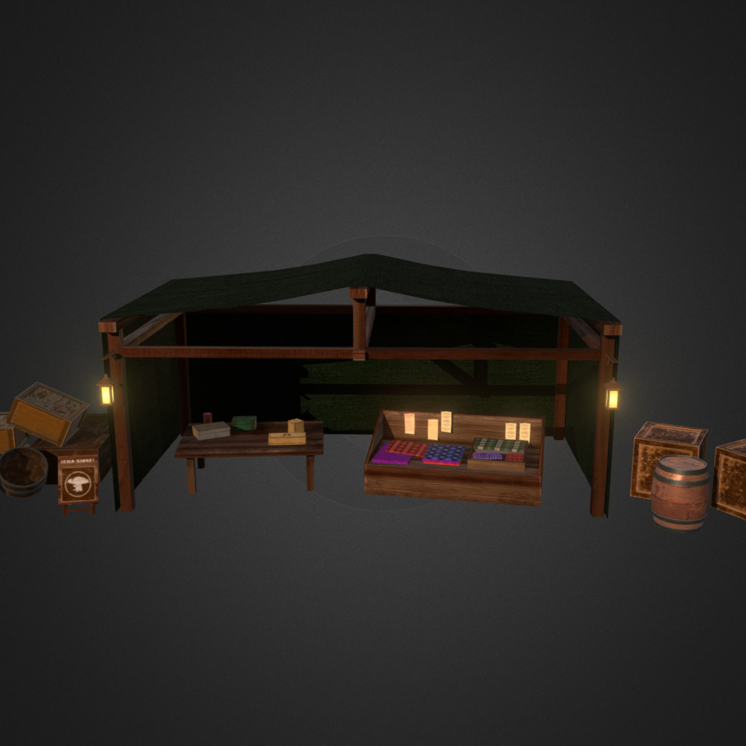 ArtStation - Market Tent