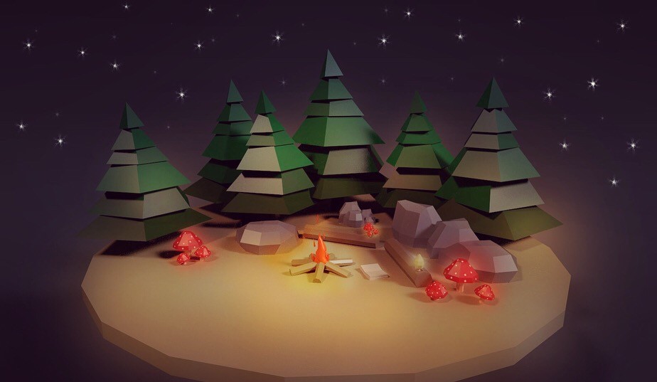 ArtStation - Low poly Artwork