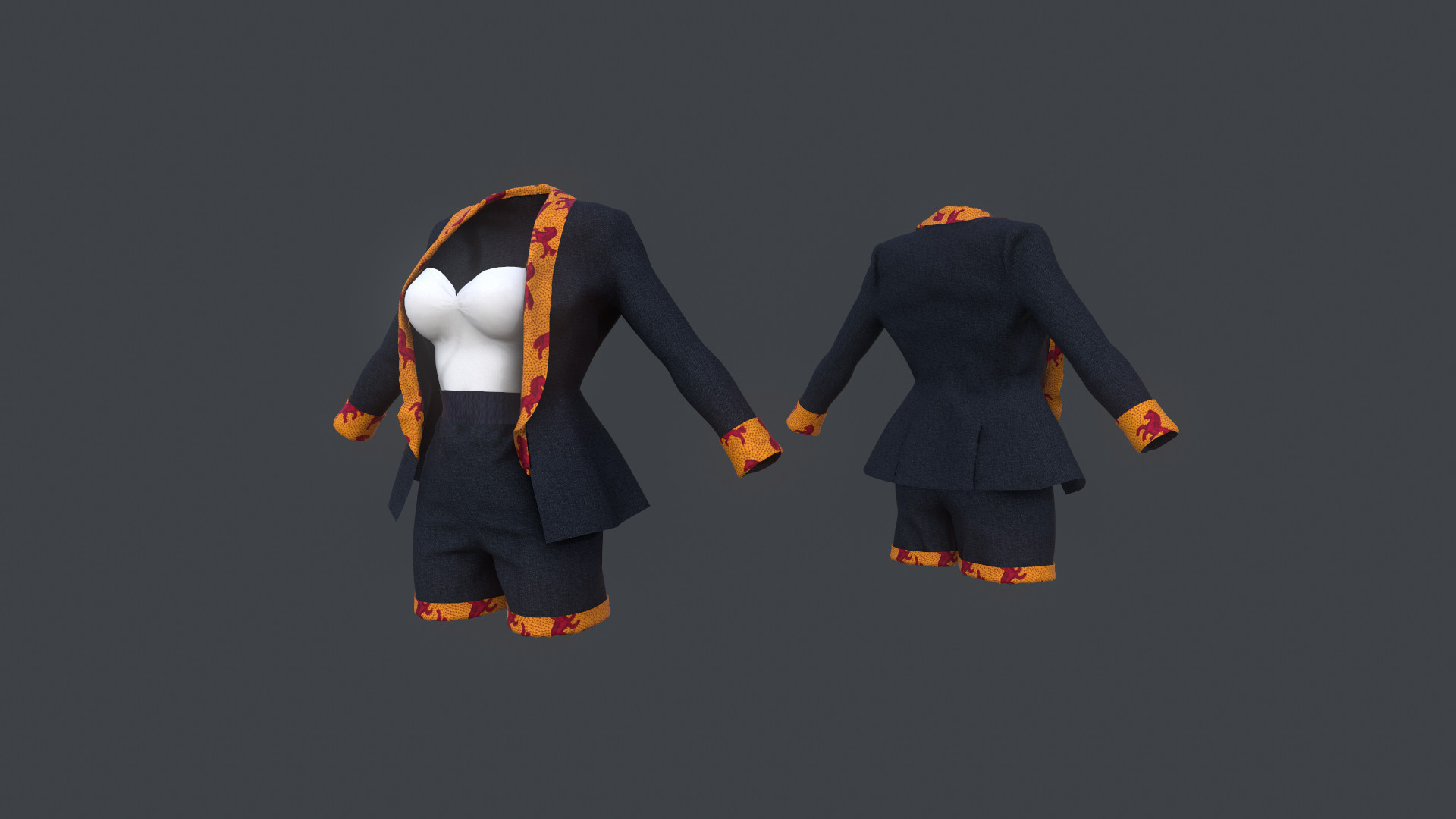 ArtStation - Corporate Outfit (Blazer/Short)
