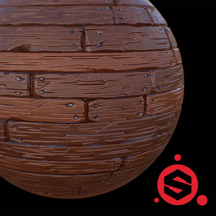 ArtStation - Sculpted Planks Texture