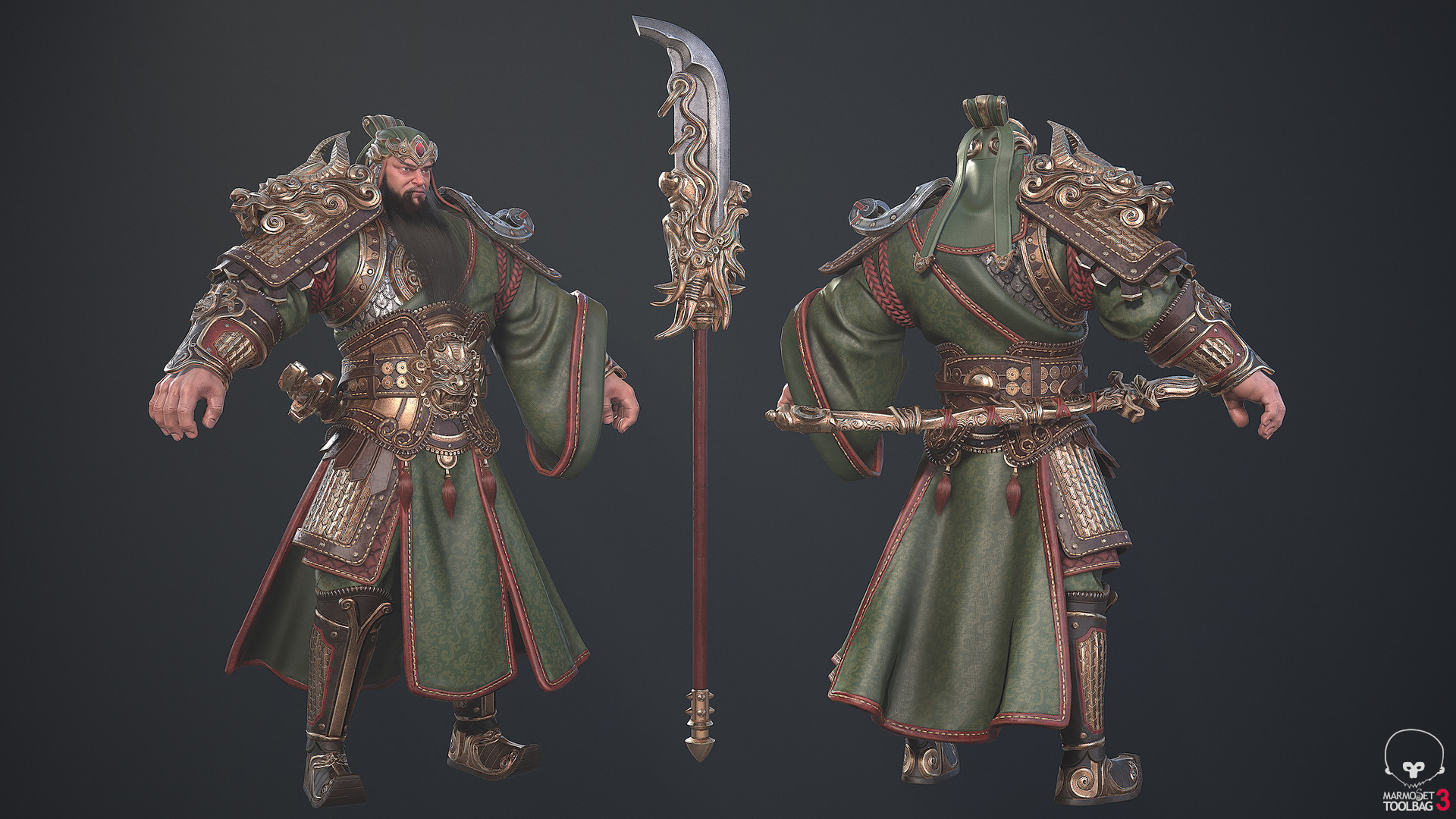 ArtStation - Real time Guan Yu 2018
