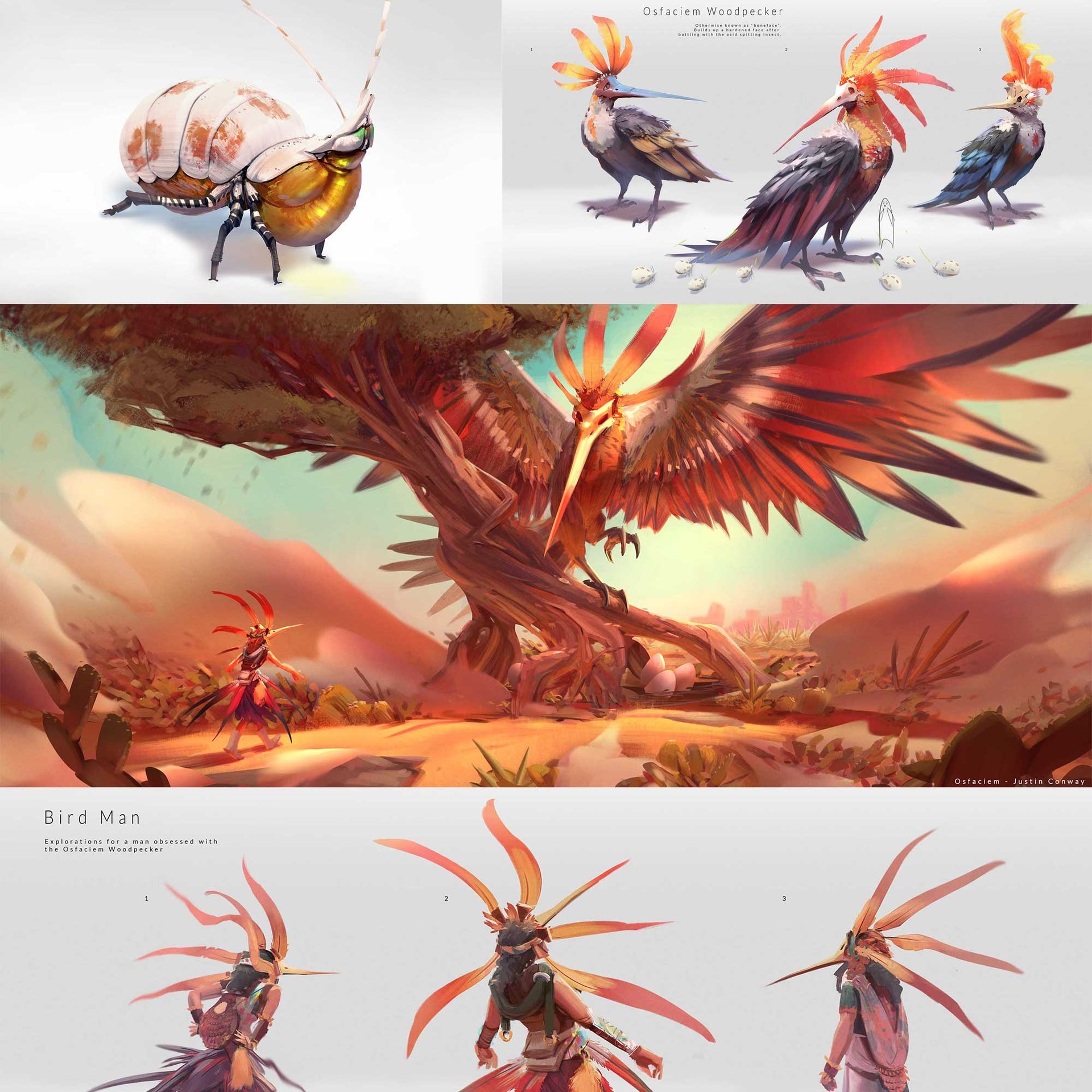 ArtStation - Boneface and Bird Man