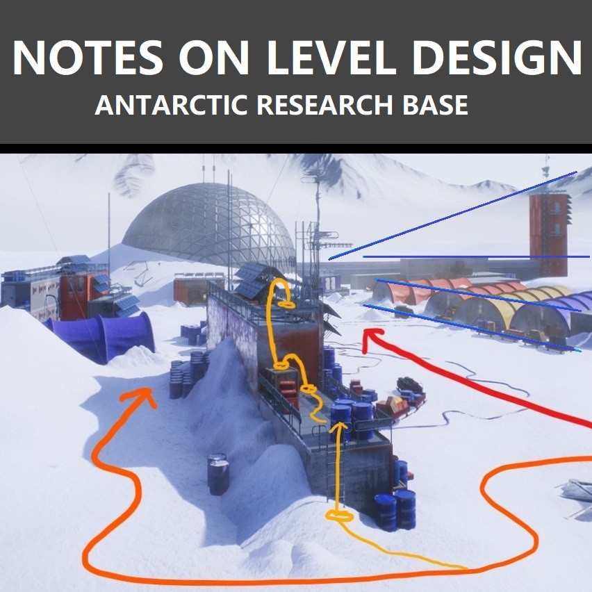 ArtStation - Notes on Level Design - Antarctic Base