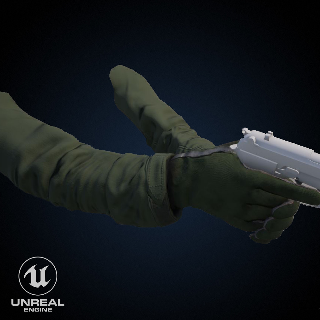 ArtStation - FPS Hands for 'Black Friday'- Final Block Game Project