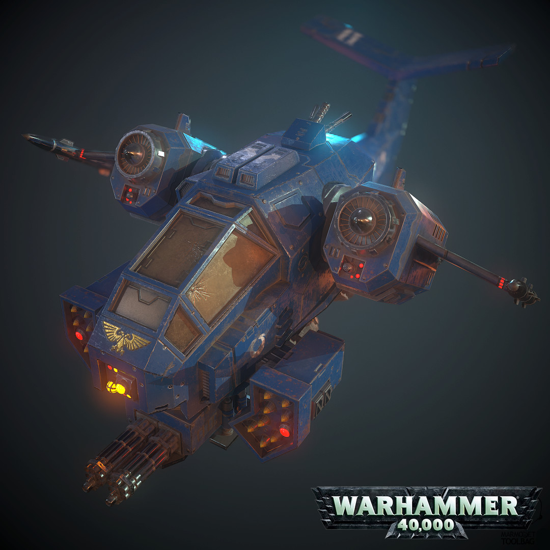 ArtStation - Stormtalon Gunship Ultramarine