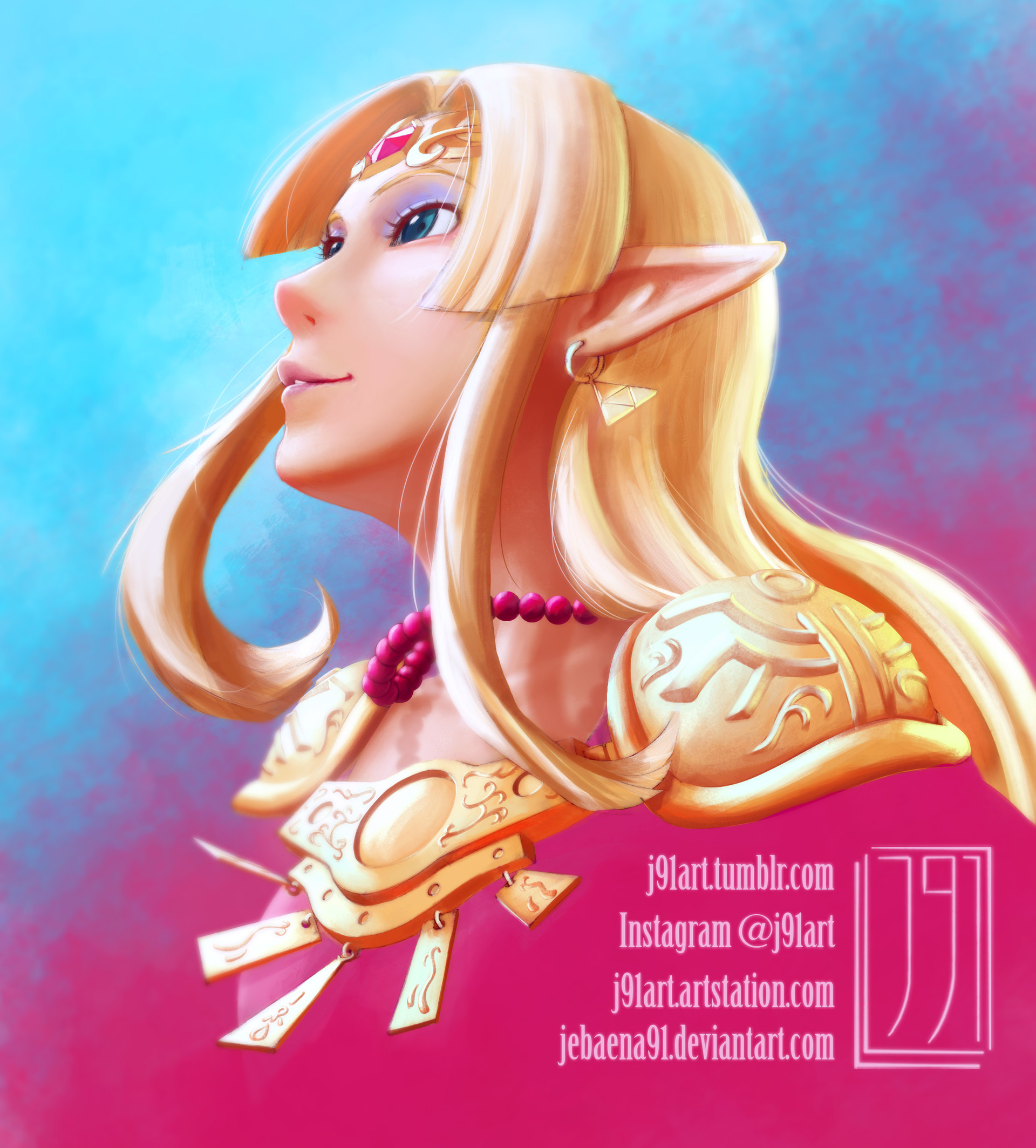 ArtStation - ZeldaPortrait(ALTTP) (Smash Ultimate)