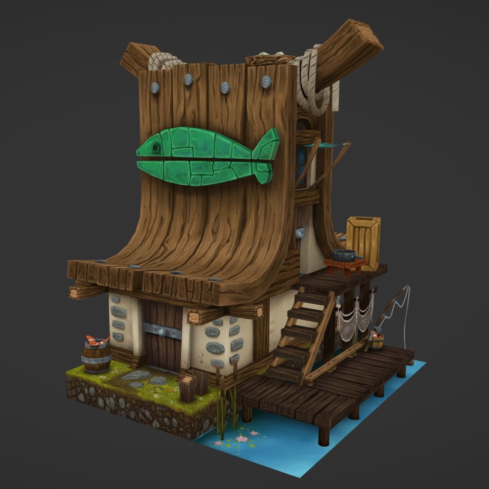 ArtStation - Little fishing house