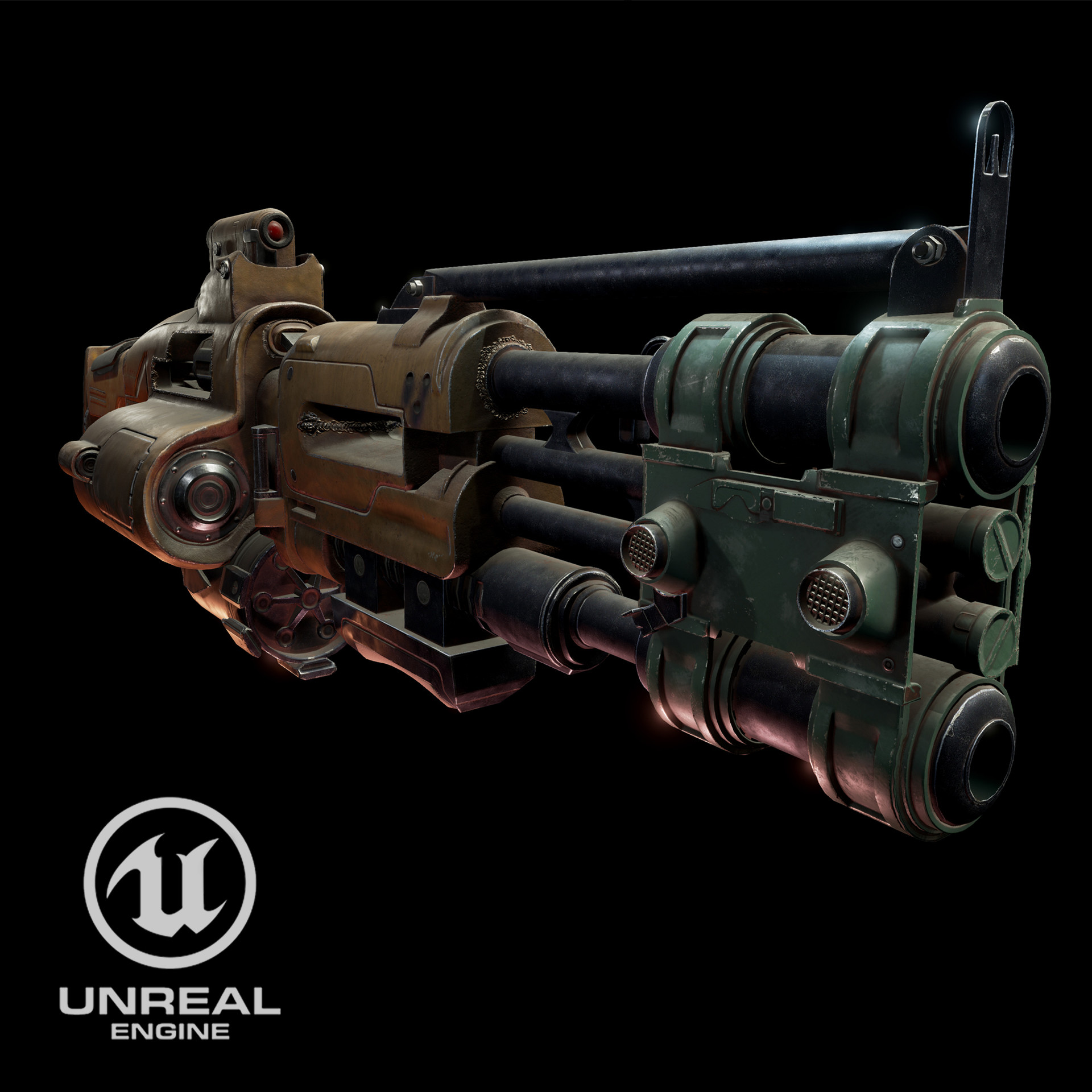 ArtStation - Post apocalyptic weapon